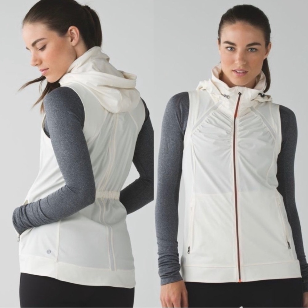 Lululemon Go The Distance Cream Vest - Gem